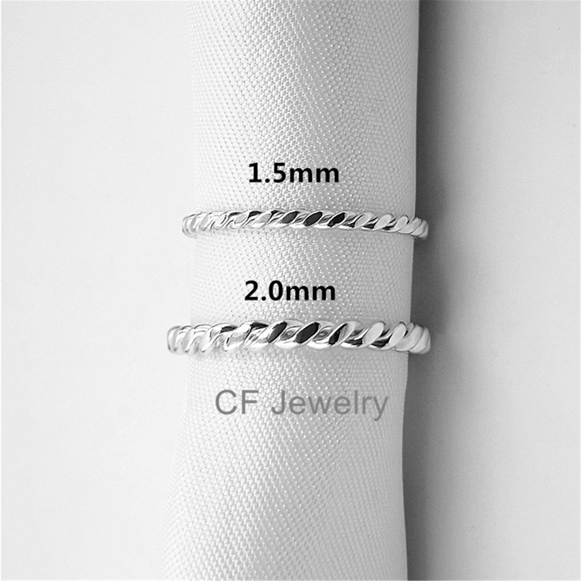 Cuban Chain Ring Silver Cuban Chain Ring Gold Stacking Rings Rose Gold ...